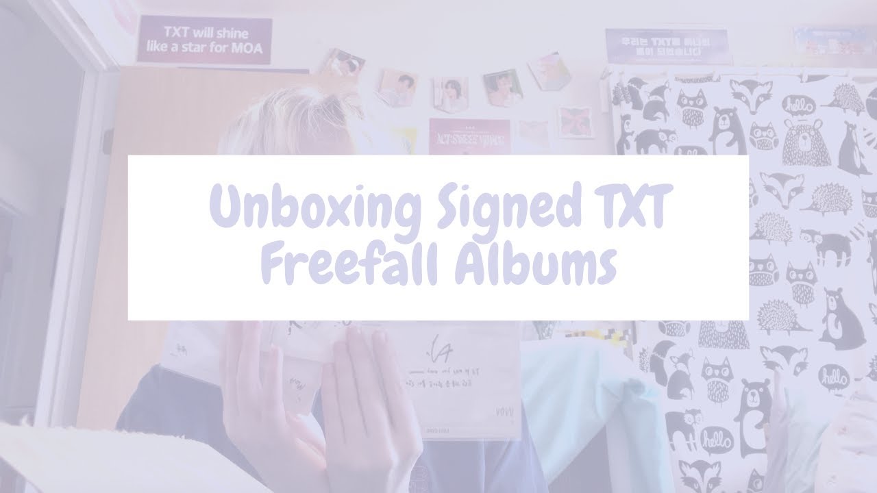 Episode 4- Unboxing My Signed TXT FreeFall Albums!! - YouTube
