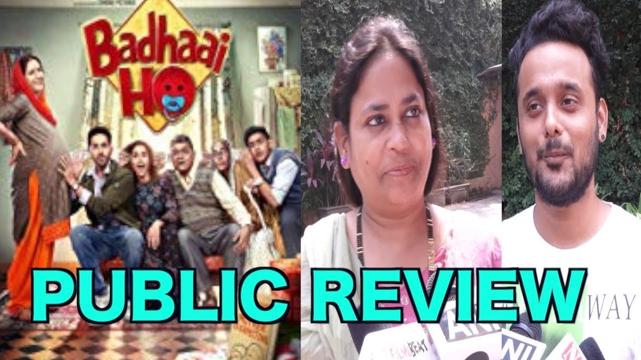Badhai Ho Movie Public Review | Ayushmann | Sanya | | New Hindi movie ...