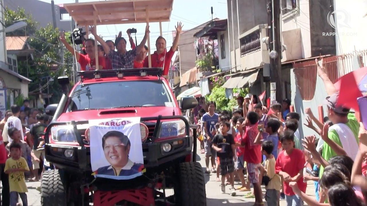 Bongbong Marcos campaigns in La Union - YouTube