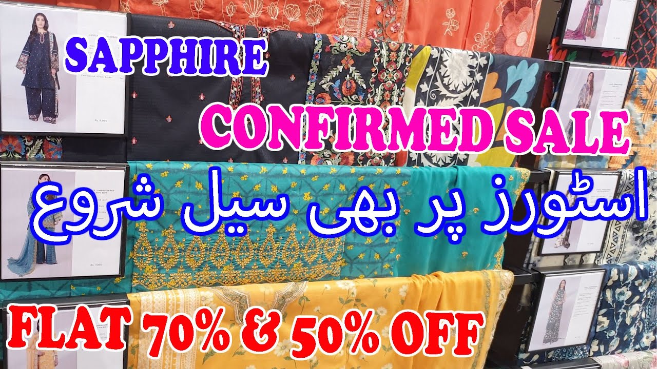 Sapphire Flat 70% & 50% OFF Biggest Discount Starts From Today || Sale ...