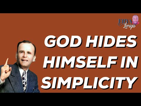 God Hides Himself In Simplicity || Rev. William Marrion Branham - YouTube