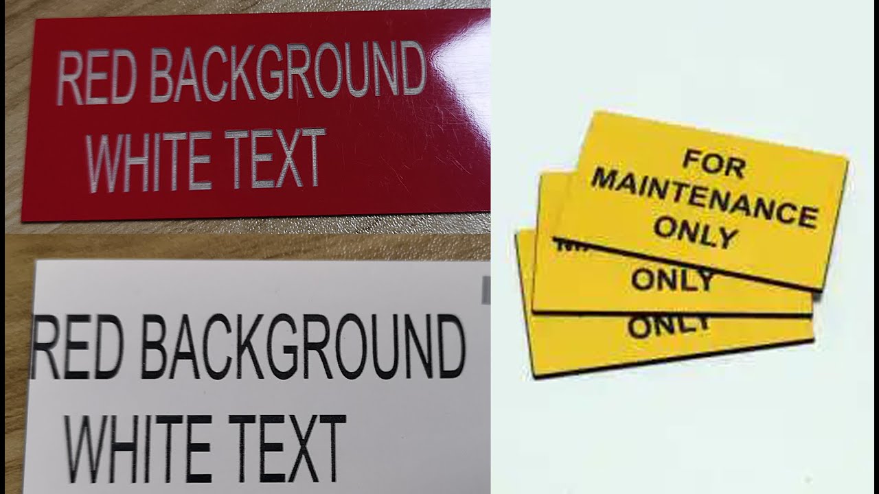 Traffolyte Labels and Tags Custom Made by laser engraving machine - YouTube