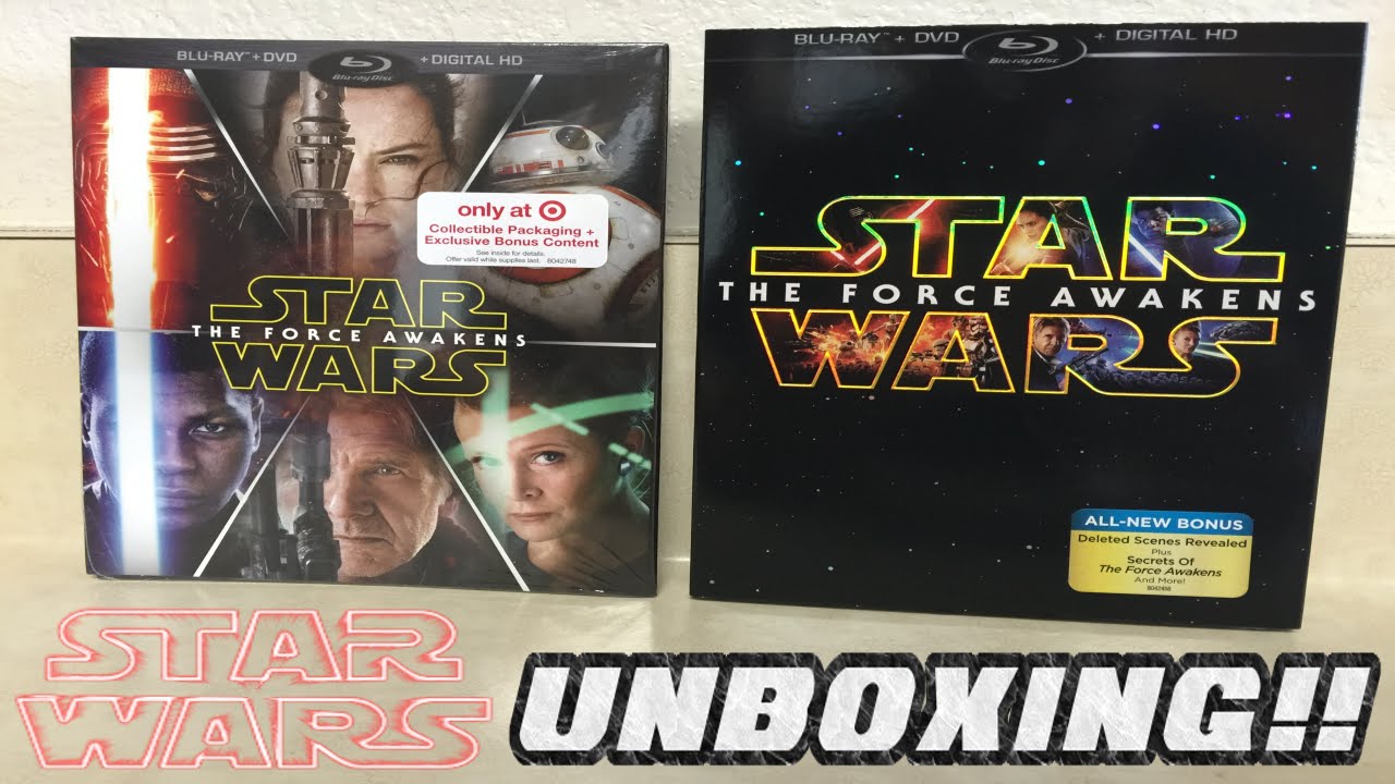 Star Wars: The Force Awakens | Target Exclusive Blu-Ray | UNBOXING ...