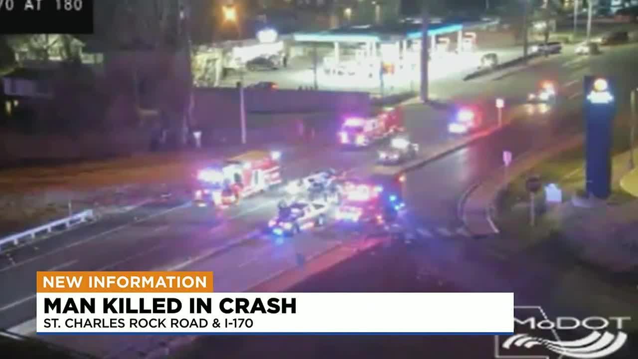 Fatal crash shuts down part of St. Charles Rock Road - YouTube