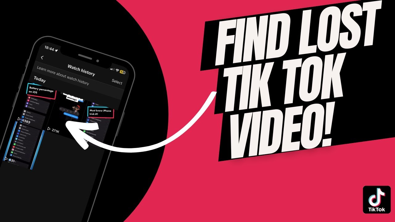 How to find lost Tik Tok video! - YouTube