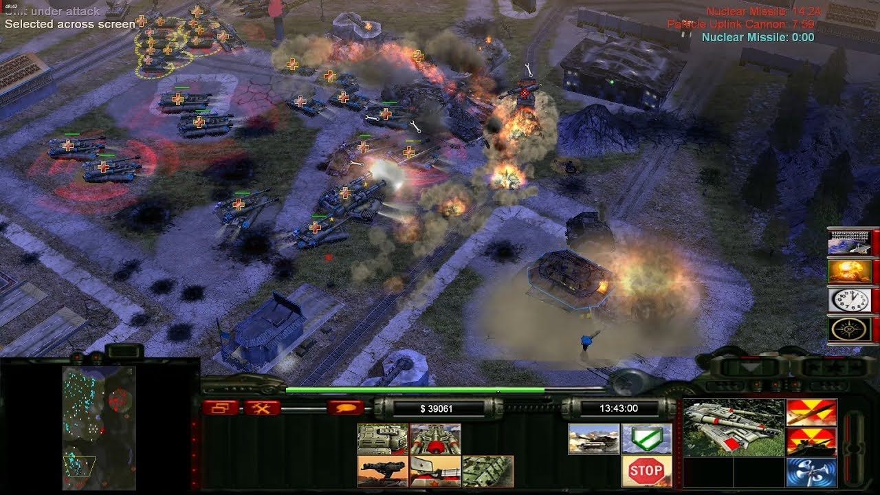 C&C Generals Contra 009 Tank general vs China Boss general[Hard](14 ...