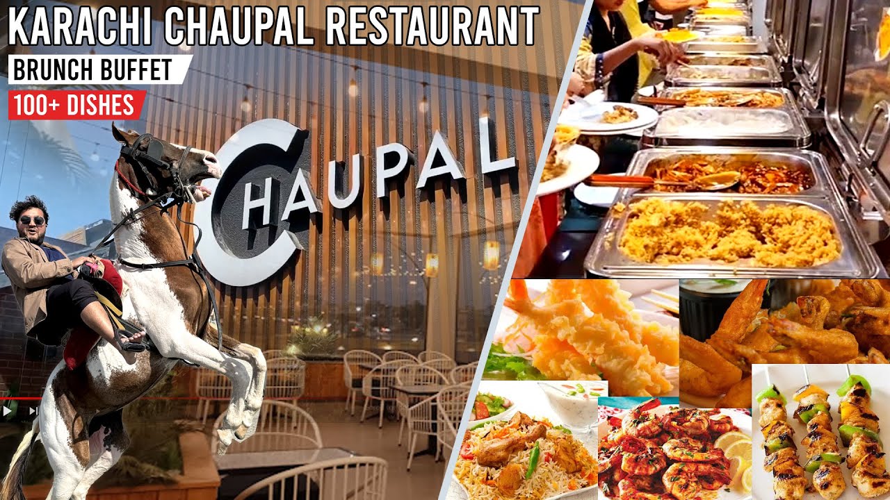 Karachi Chaupal Restaurant in Sea View | Buffet - YouTube