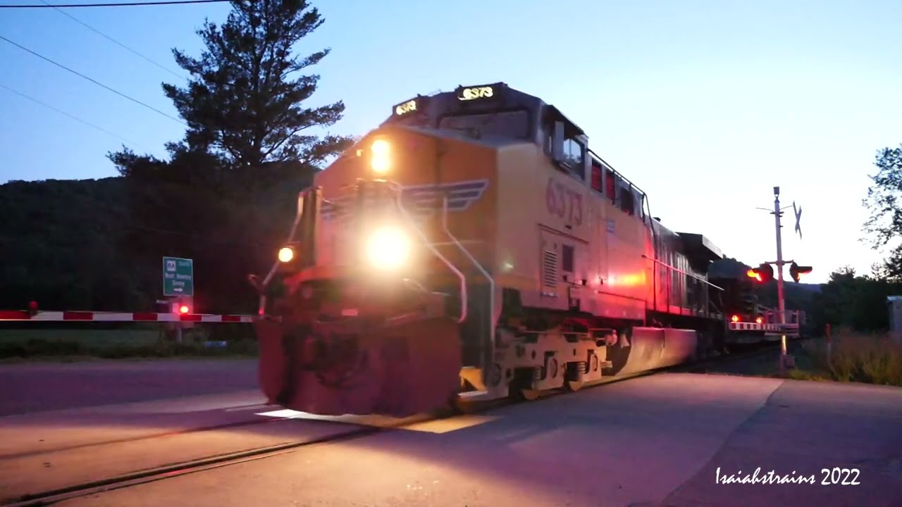 Veteran Union Pacific AC44 Leads A Continuous Welded Rail Train on Pan ...