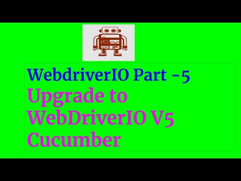 Part -5 WebDriverIO V5 with Cucumber- Set Up - YouTube