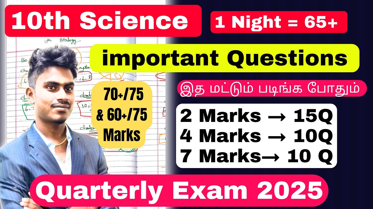 10th Science Last Night 70+/75 Confirm 2,4,7 Marks | 10th Science ...