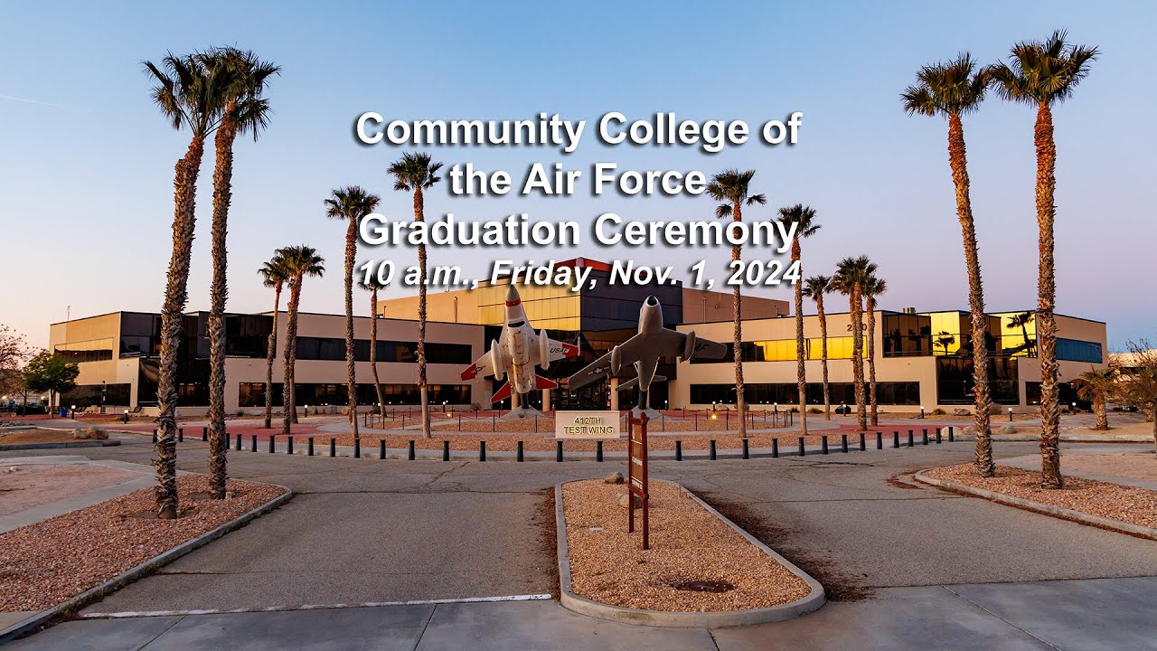 Edwards AFB CCAF Graduation Ceremony, Nov. 1, 2024 - YouTube