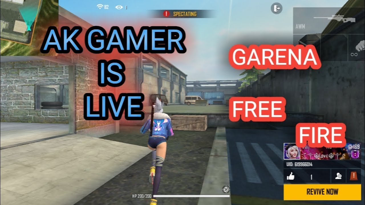 FREE FIRE live with AK GAMER - YouTube