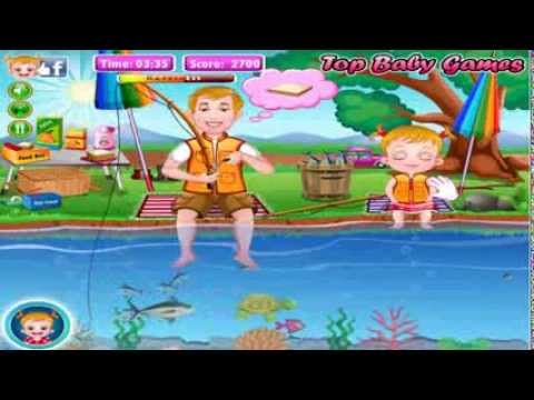 Baby Hazel goes to fishing Adventure game - YouTube