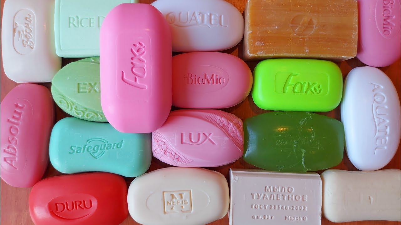 ASMR soap opening HAUL.unpacking soaps.many colorful soaps unboxing ...