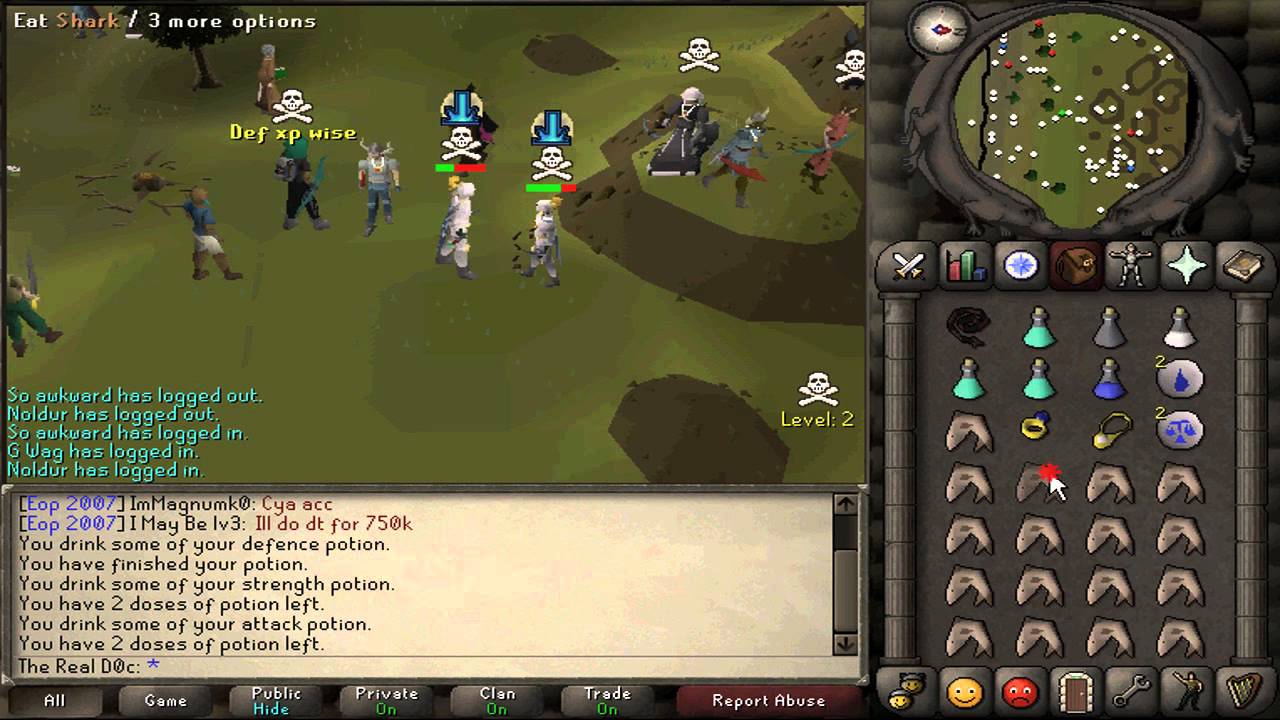 Runescape 2007 Initiate Pure PKing Session 2 | The Real D0c - YouTube