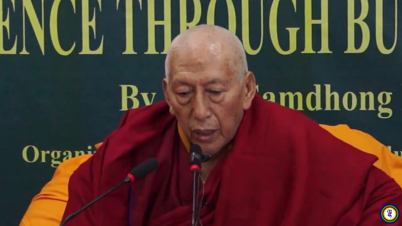 Prof. Samdhong Rinpoche gave a guidance talk on non-violence peace ...