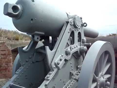 Fort Glanville - A quick look at a 64 pounder cannon - YouTube