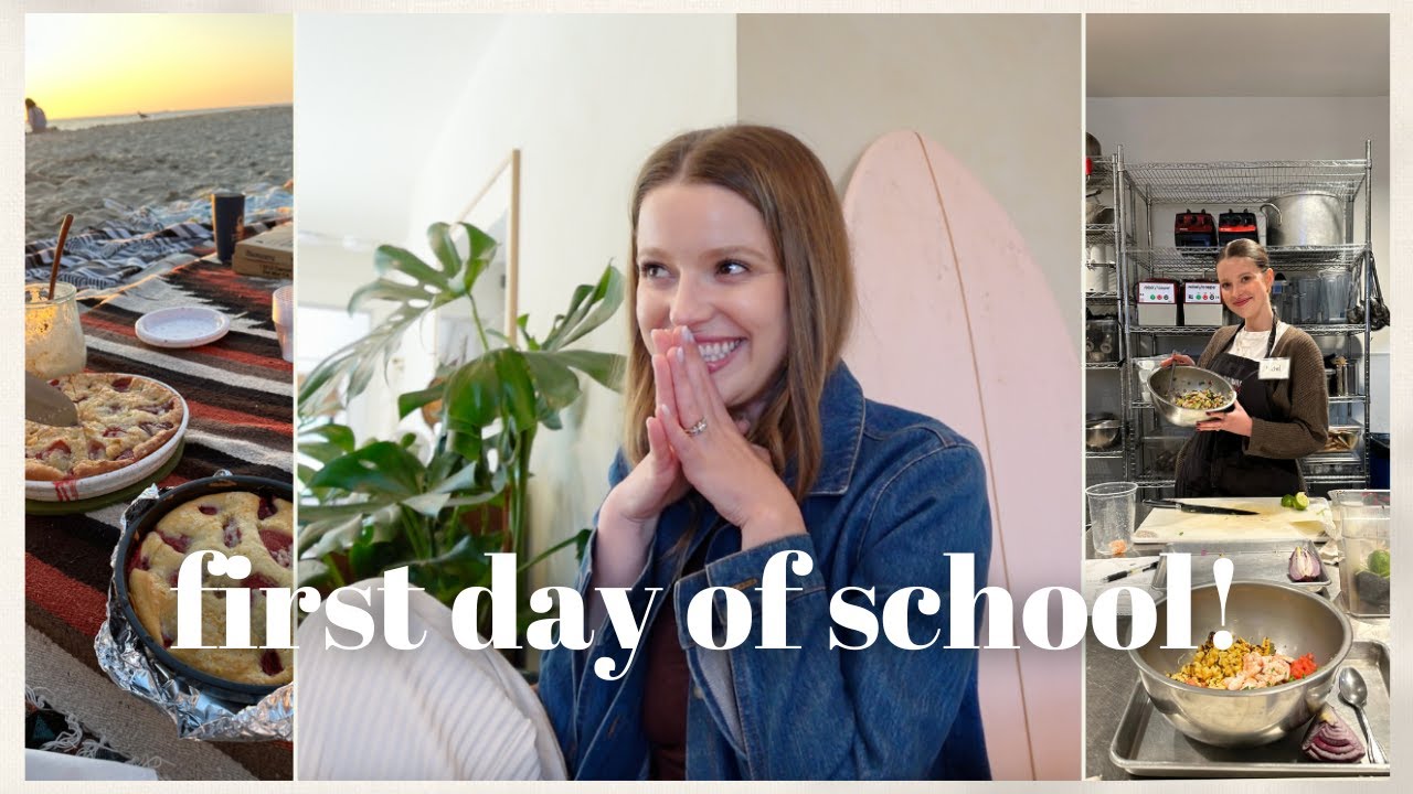 VLOG: first day of culinary classes + a weekend alone! - YouTube