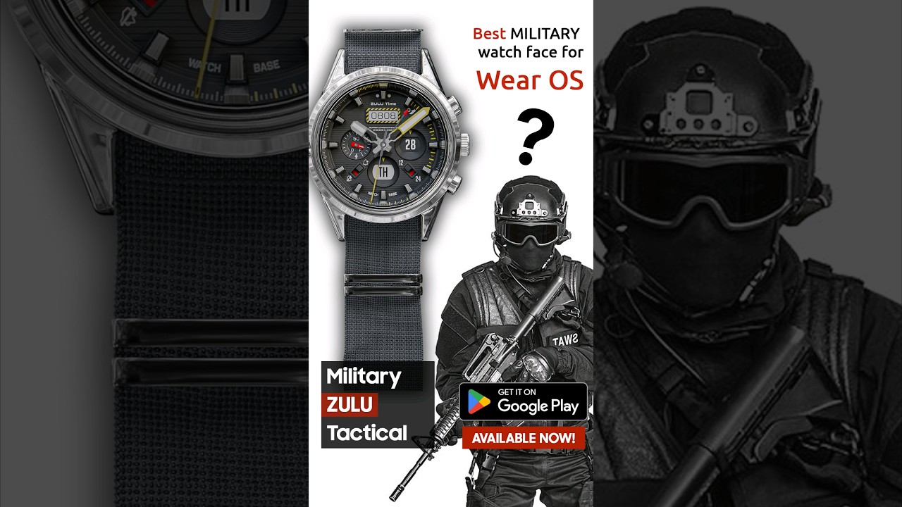 Best Military watch face for Wear OS? - YouTube