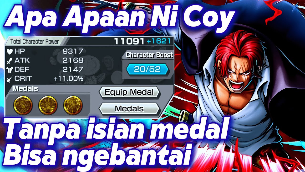Serasa Pake Medal Yang Ada Isinya - Shanks Light Element | ONE PIECE Bounty Rush - YouTube