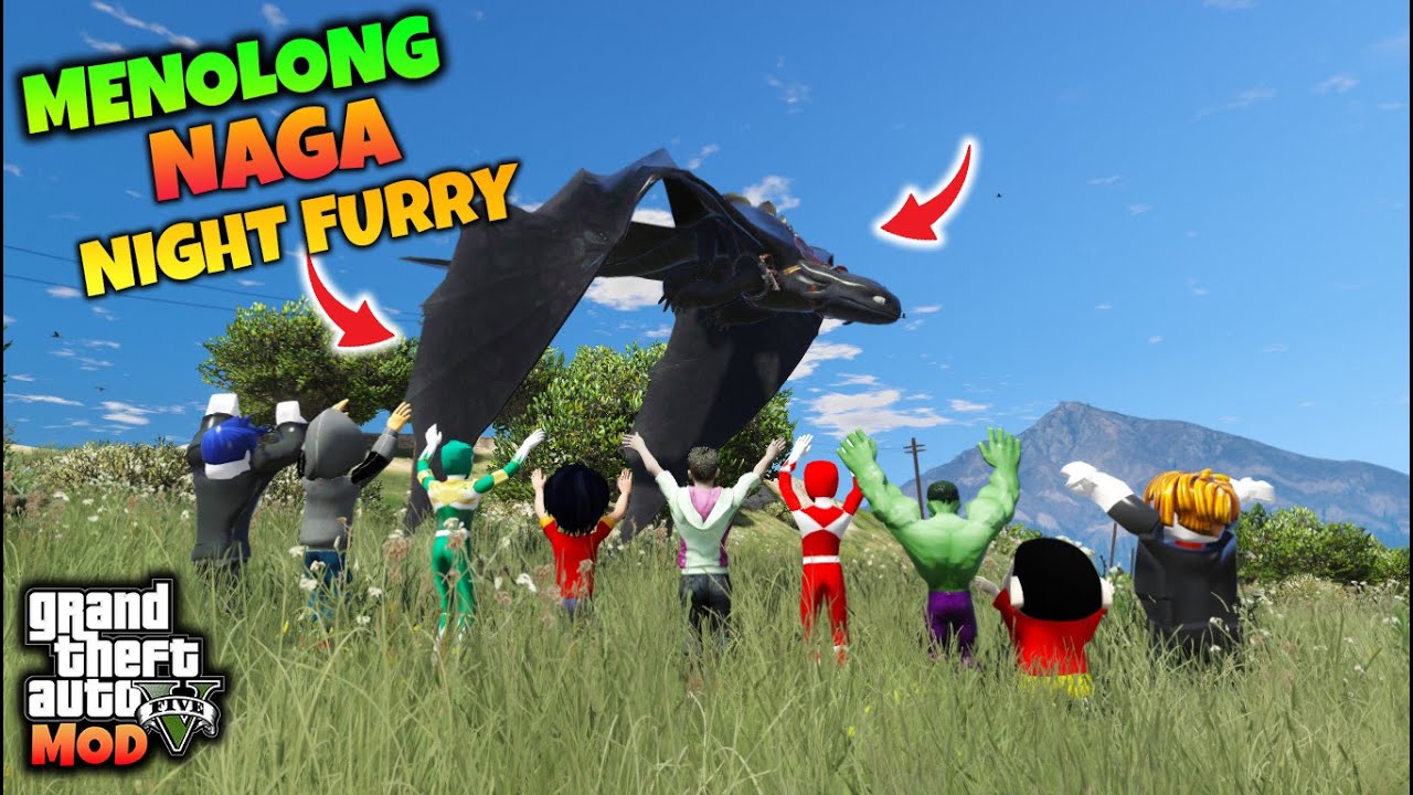 MENOLONG NAGA NIGHT FURRY - GTA 5 MOD TRANSFORMER - YouTube