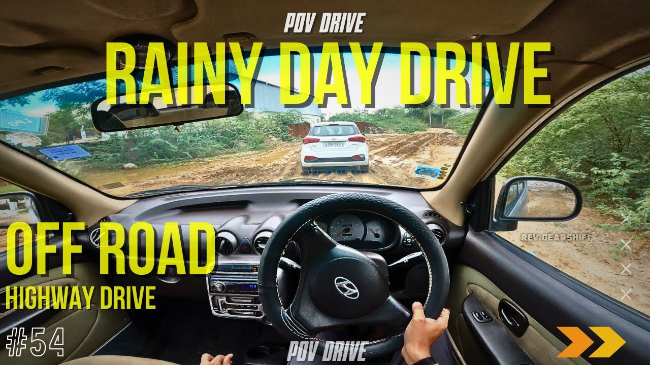 RAINY Day Drive | Highway Drive | Off-Road Drive | ASMR | POV Drive#54 ...