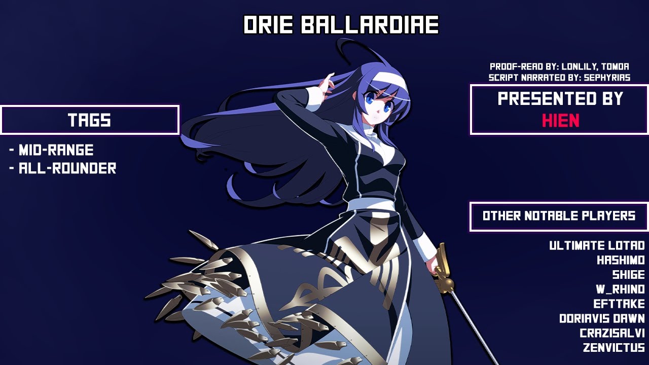 BBTag 2.0 Advanced Character Overviews | Part 3.1: Orie - YouTube