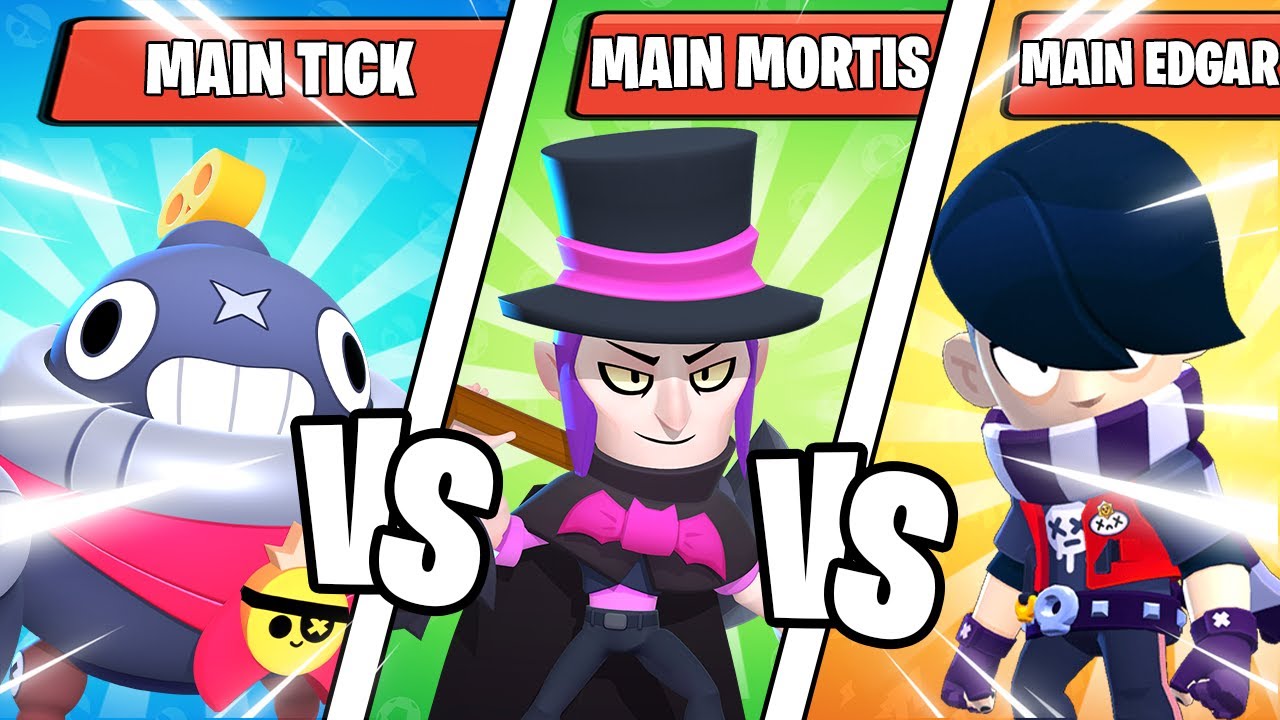 🤖MAIN TICK VS 😎MAIN MORTIS VS 🥊MAIN EDGAR - BRAWL STARS EN ESPAÑOL💎 ...