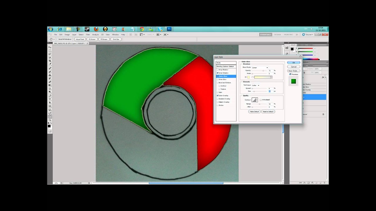 Draw google chrome - YouTube