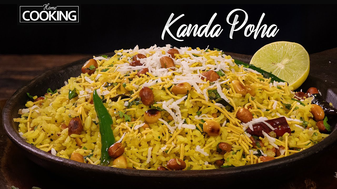 Kanda Poha Recipe | Breakfast Recipes | Maharashtrian Recipes | Poha ...