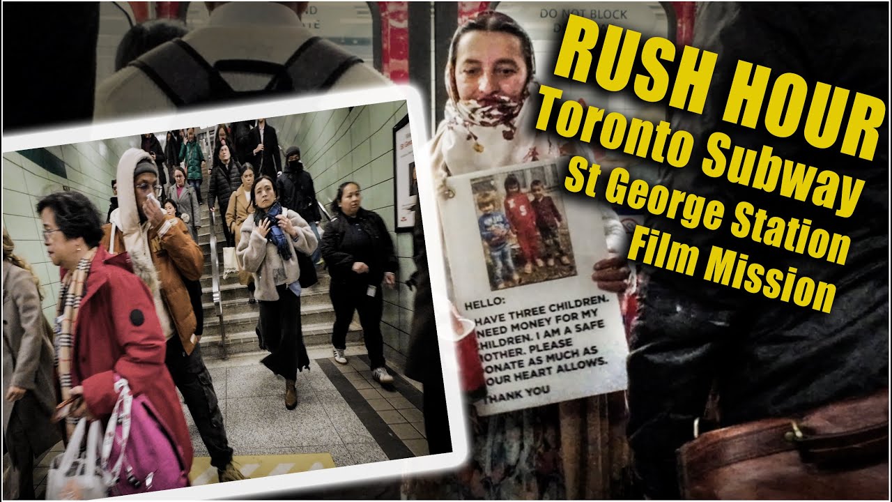 Toronto Rush Hour at St. George subway Station. - YouTube