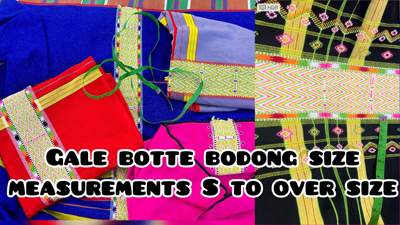 Adi Gale Botte Bodong Size measurement | tutorials S to over Size ...