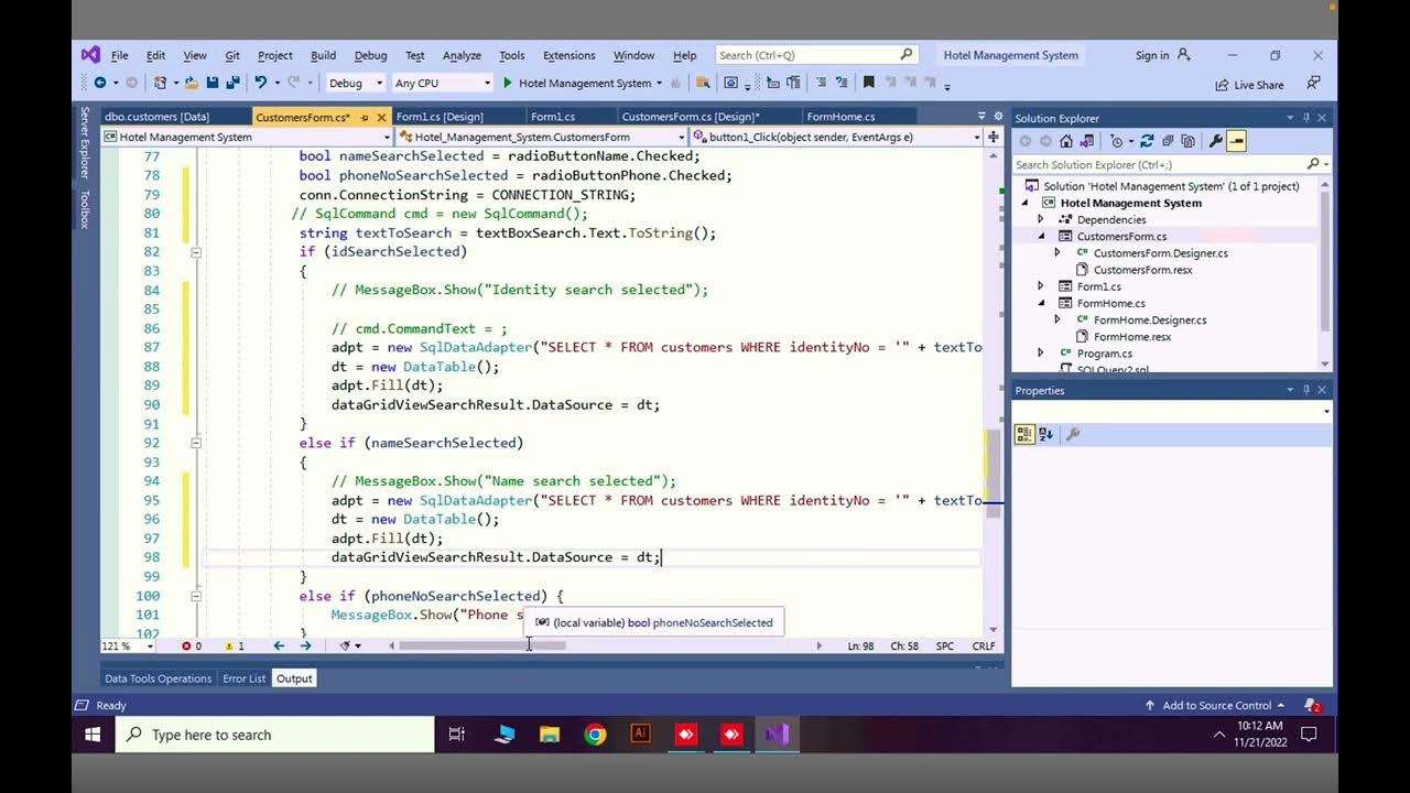 How To Search Data From Sql Database And Retrieveshow Those Data In