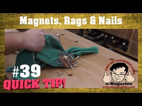 QUICKLY clean up spilled screws and nails... WITH A RAG! - YouTube