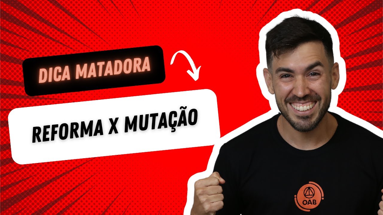 Qual a diferença entre Poder Constituinte Reformador e Mutação ...