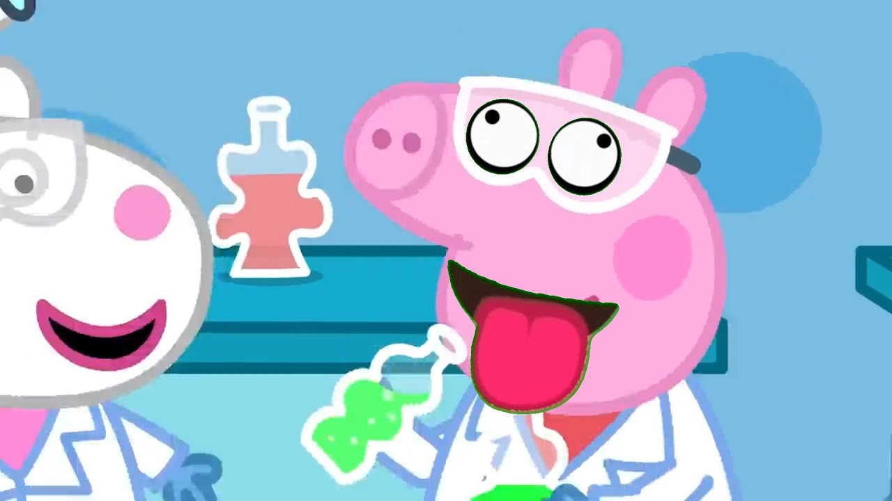 Peppa Pig Funny School Laboratory Projects Episode Funny Facial ...