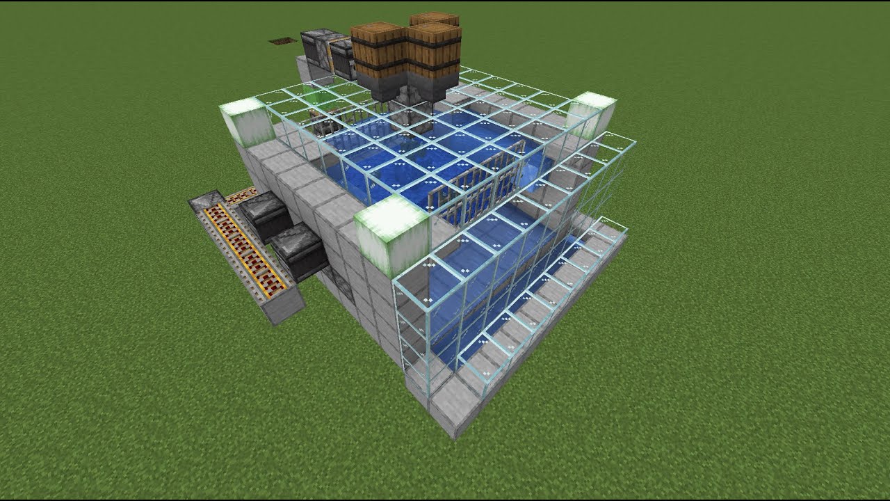 마인크래프트 간단한 불우렁쉥이 공장(sea pickle farm) - YouTube