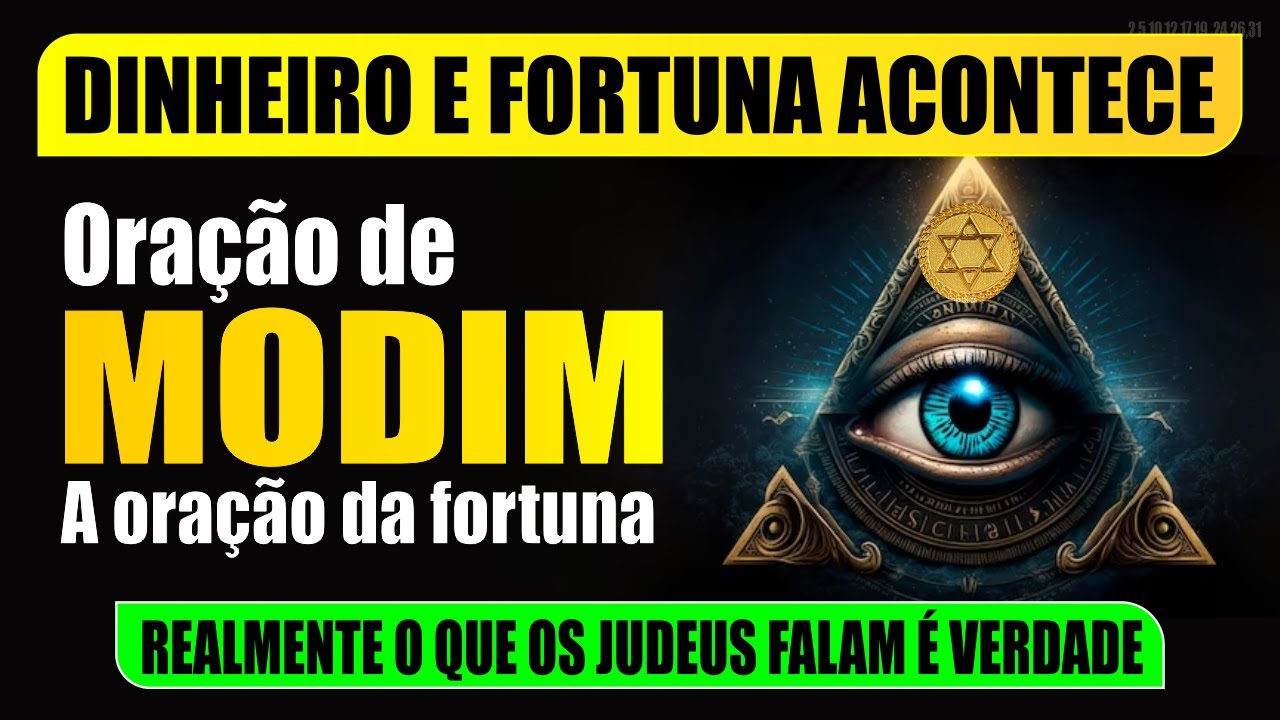 ACESSE RÁPIDO: ORAÇÃO DE MODIM ESSA ORAÇÃO TALMÚDICA TEM FEITO PESSOAS ...