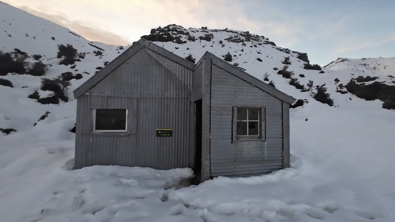 Solo trip to Double Hut in the Snow. - YouTube