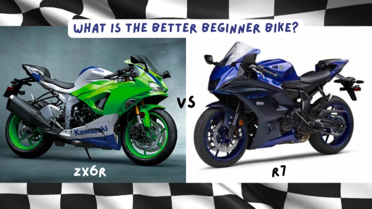 What is the better beginner bike, Kawasaki ZX6R or Yamaha R7? - YouTube
