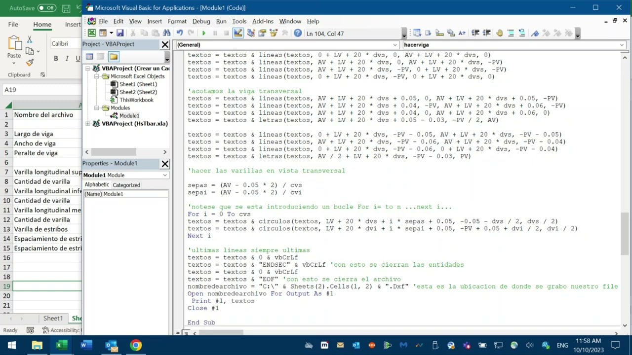 Create A Cad File Using VBA Macro In Excel YouTube Create A Cad File Using VBA Macro In Excel YouTube