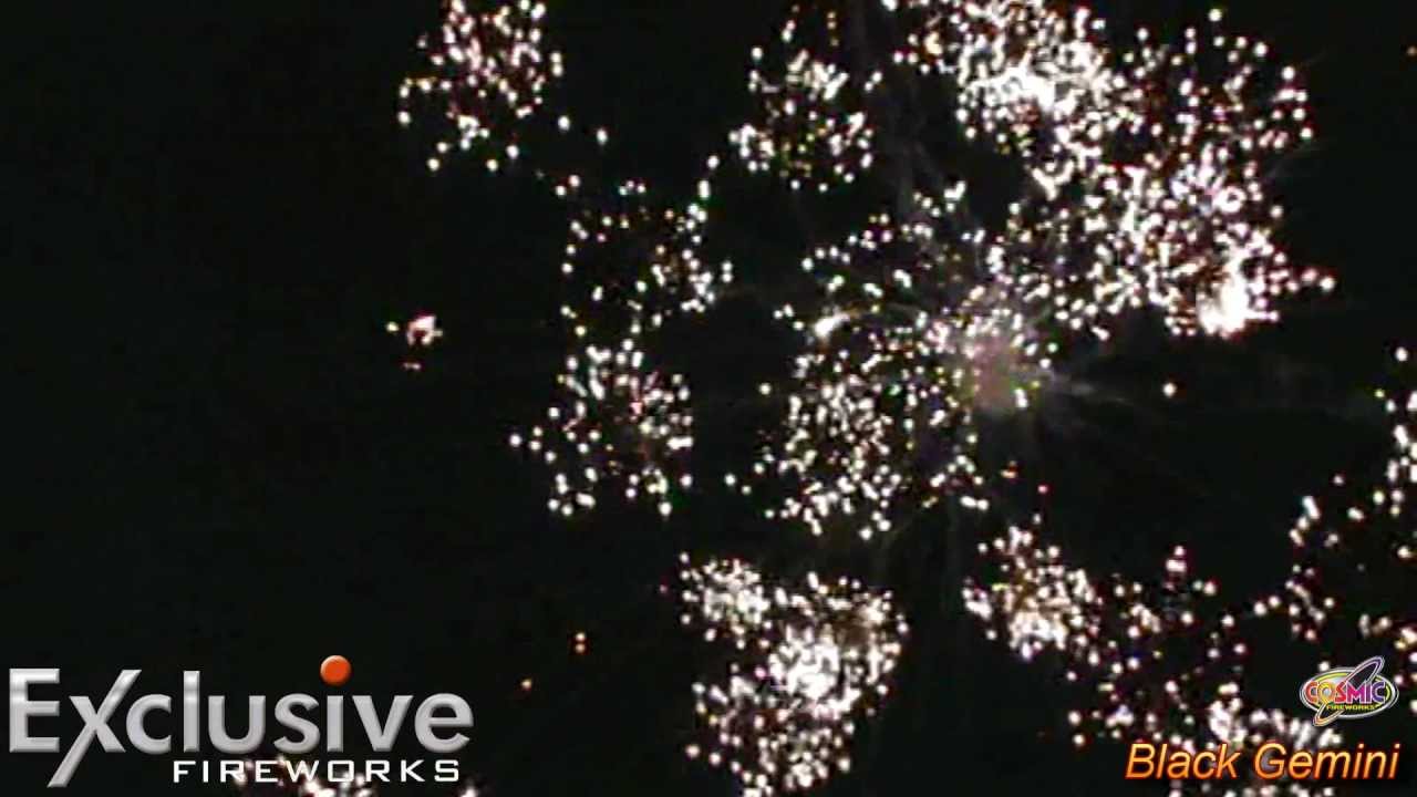 Cosmic Black Gemini Rocket from Exclusive Fireworks - YouTube