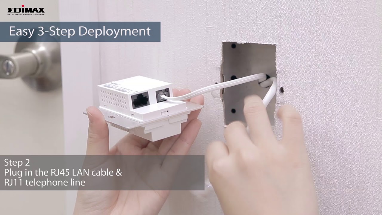 Edimax 3-in-1 In-Wall Access Point IAP1200 Installation Video EU ...