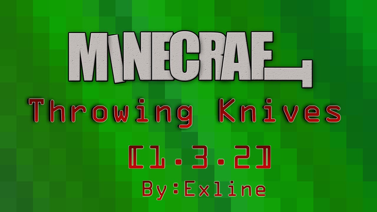 Minecraft Review - Throwing Knives Mod 1.3.2 - YouTube