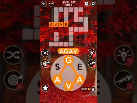 Wordscapes Level 597 | Answers - YouTube