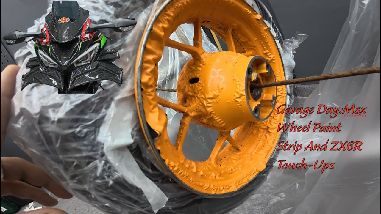 Reviving My Honda GROM/MSX Easy Fixes And Wheel Paint Job Part 1 - YouTube