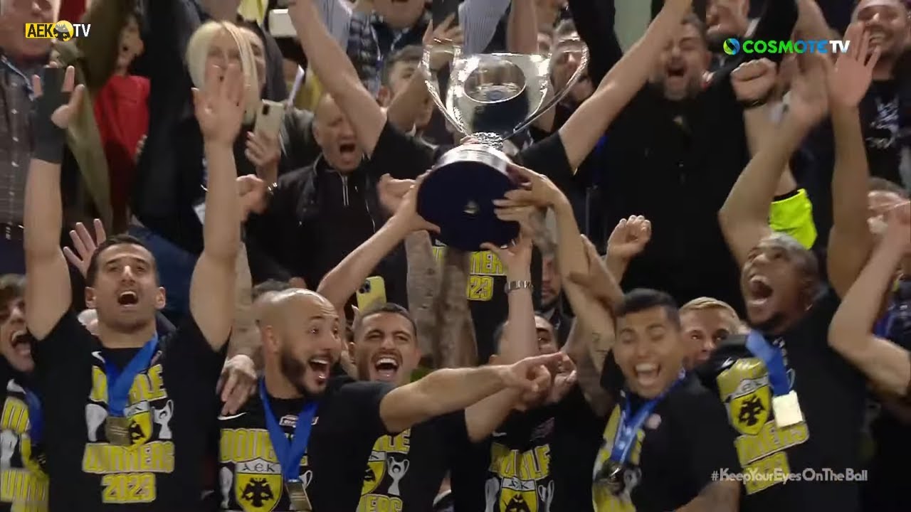 ΑΕΚ - ΠΑΟΚ 2-0: Τα Highlights του Τελικού και η Απονομή του Κυπέλλου ...