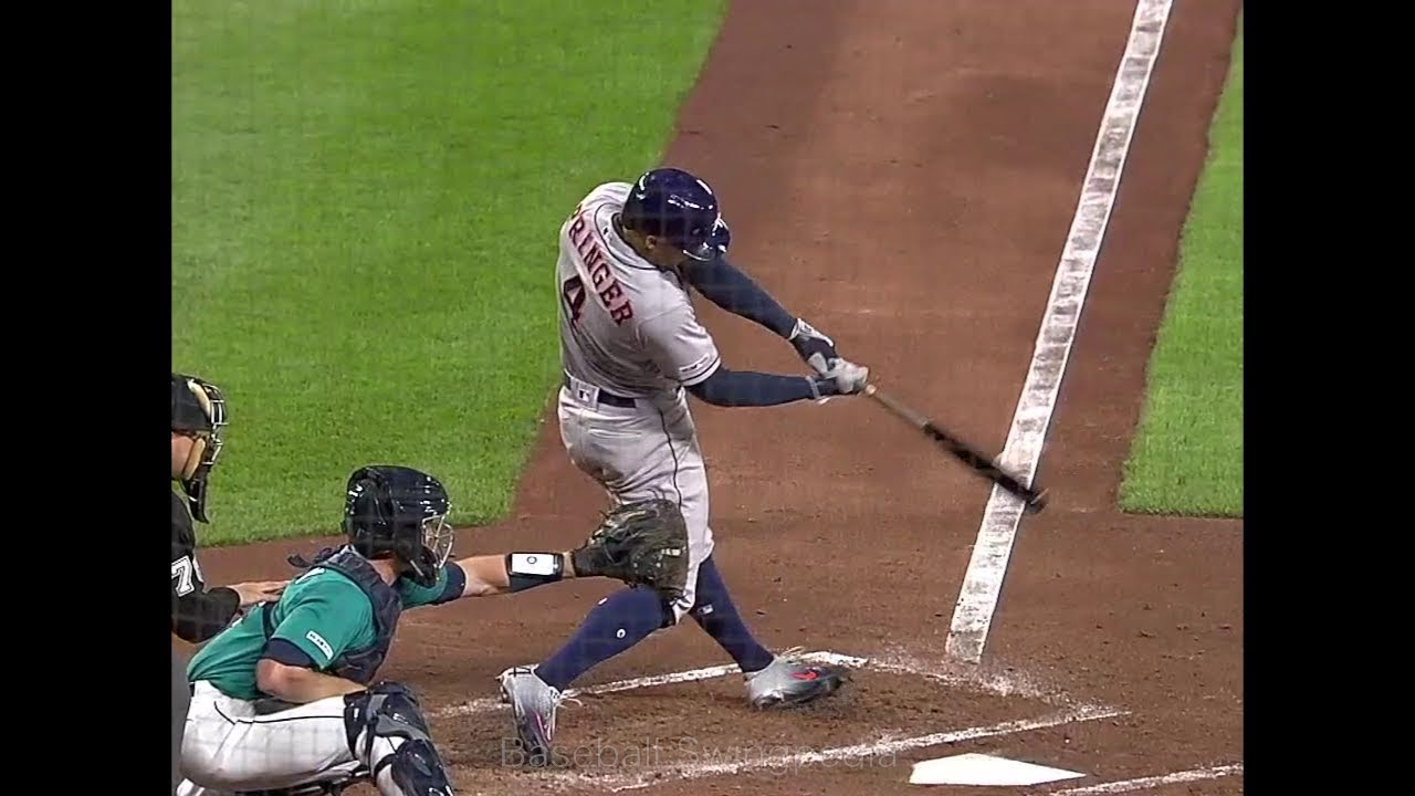 George Springer Home Run Swing Slow Motion 2019-1(#4) - YouTube