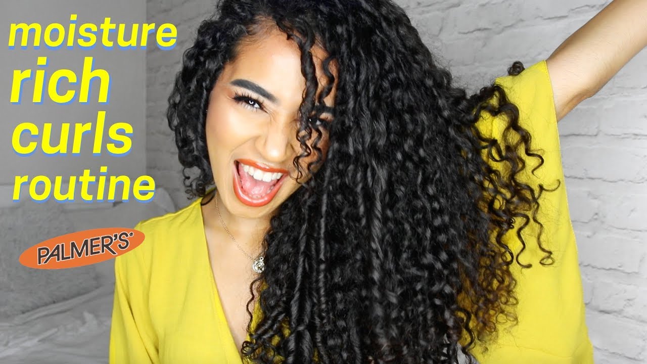MOISTURE RICH CURLS ROUTINE for healthy-looking, shiny frizz, free ...