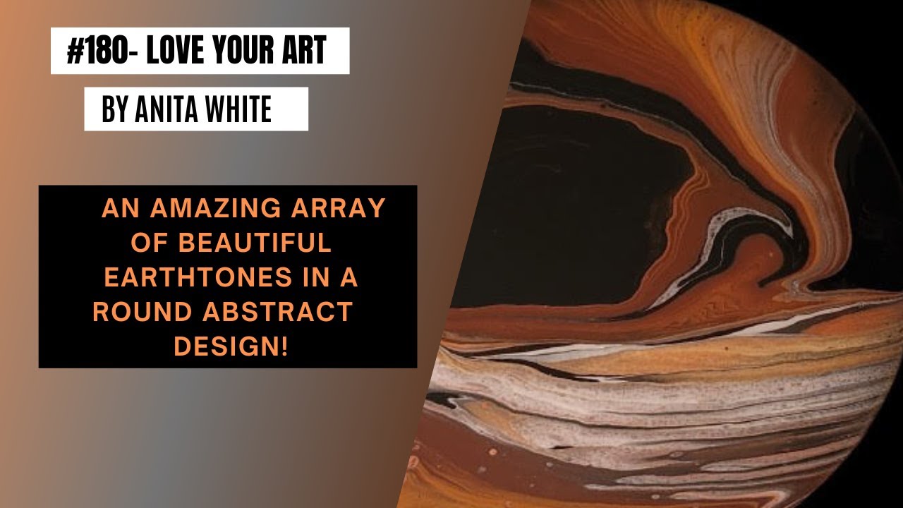 #180- An Amazing Array of Beautiful Earthtone Colors | Abstract Round ...